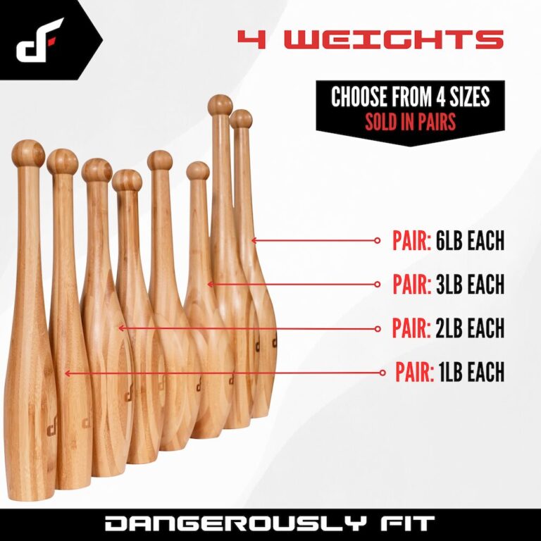 Wooden Indian Clubs USA - Shop Online - 1lb, 2lb, 3lb & 6lb