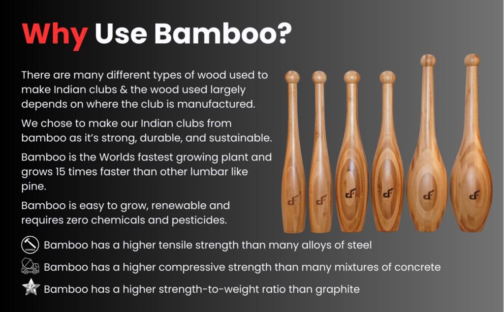 Wooden Indian Clubs USA - Shop Online - 1lb, 2lb, 3lb & 6lb